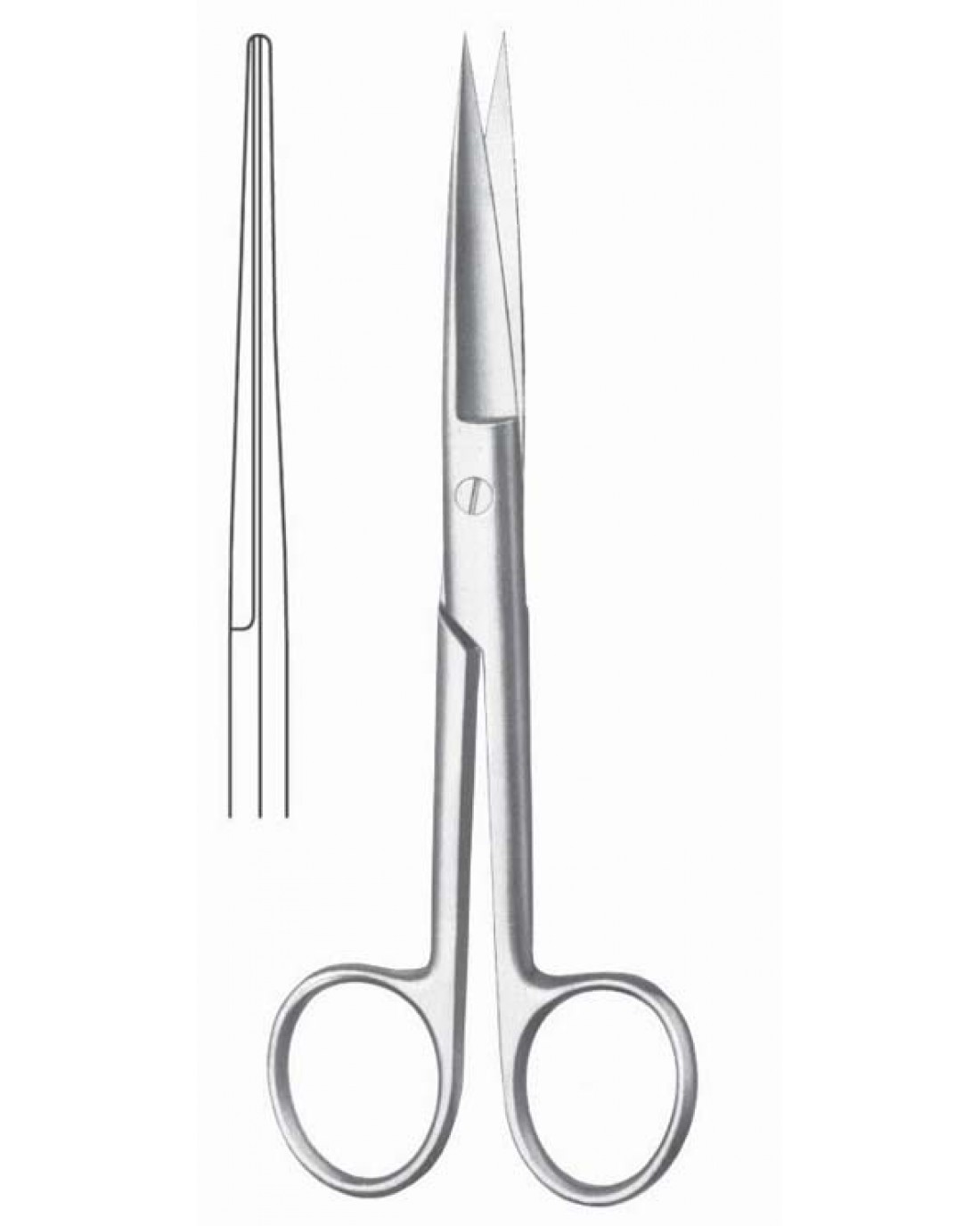 Operating Scissors, Standard, Sharp/Sharp, Straight, 11.5 cm